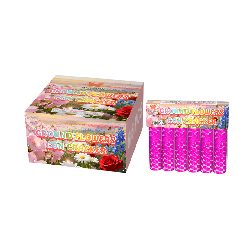 Ground Flowers Con Cracker Fireworks with Customizable Effects