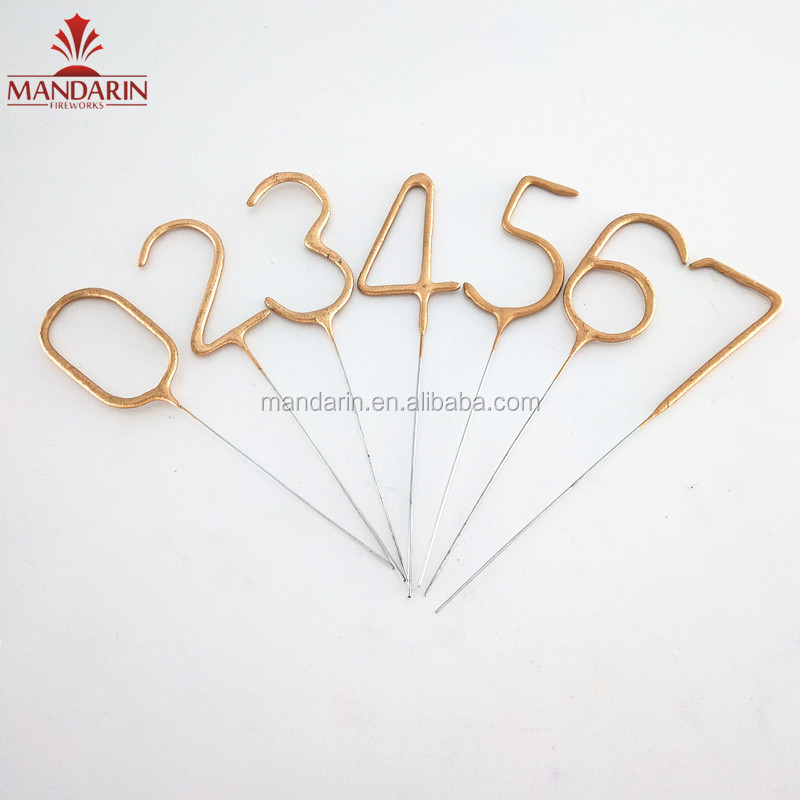 7 Inch Number Shape Customizable Firework Sparklers